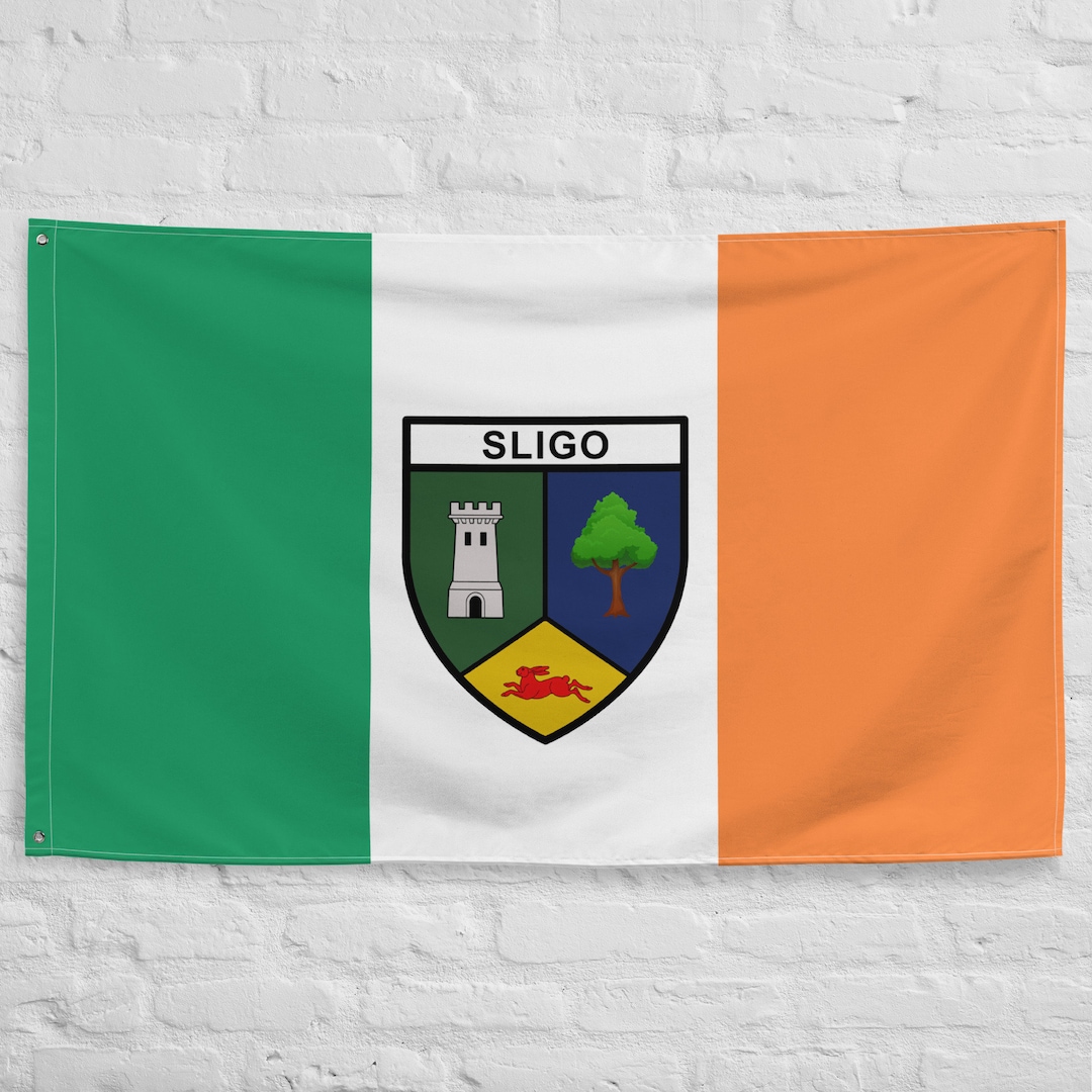 Sligo County Coat of Arms Ireland Flag | Sligo Crest Flag | Ireland ...
