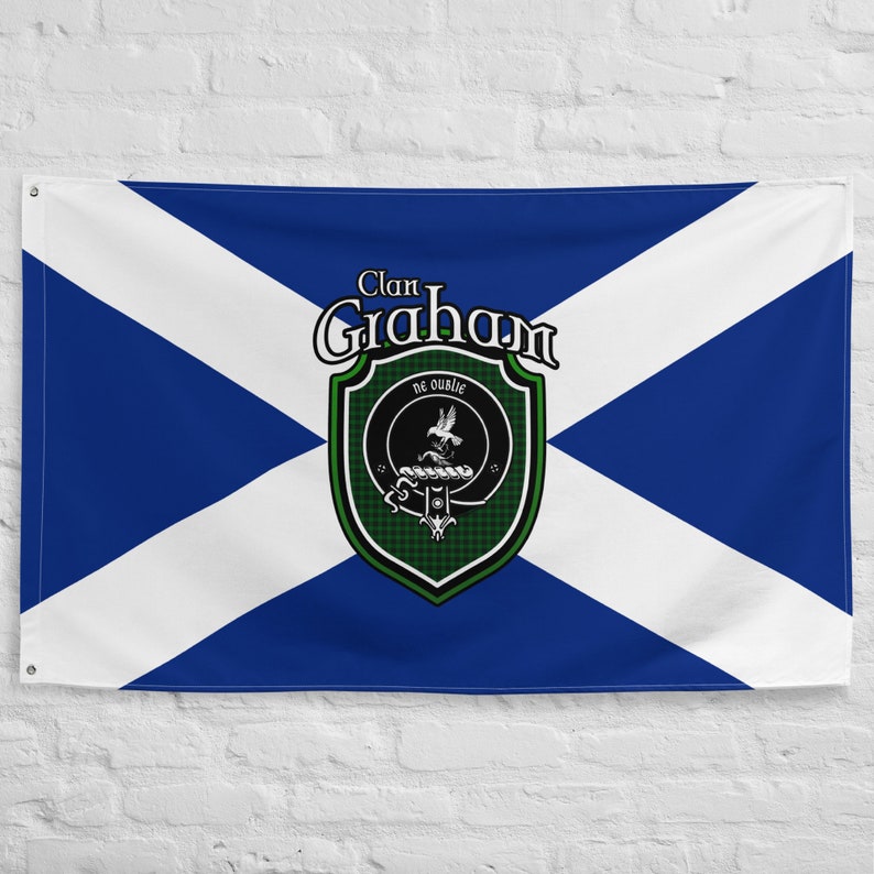 Clan Graham Scottish Family Crest, Scotland Flag | Scottish Gifts for ...