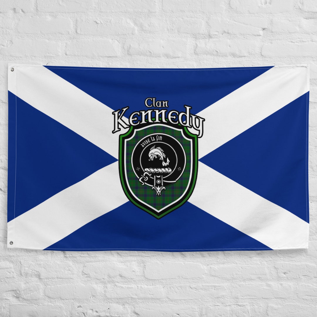 Clan Kennedy Scottish Family Crest, Scotland Flag | Scottish Gifts for ...