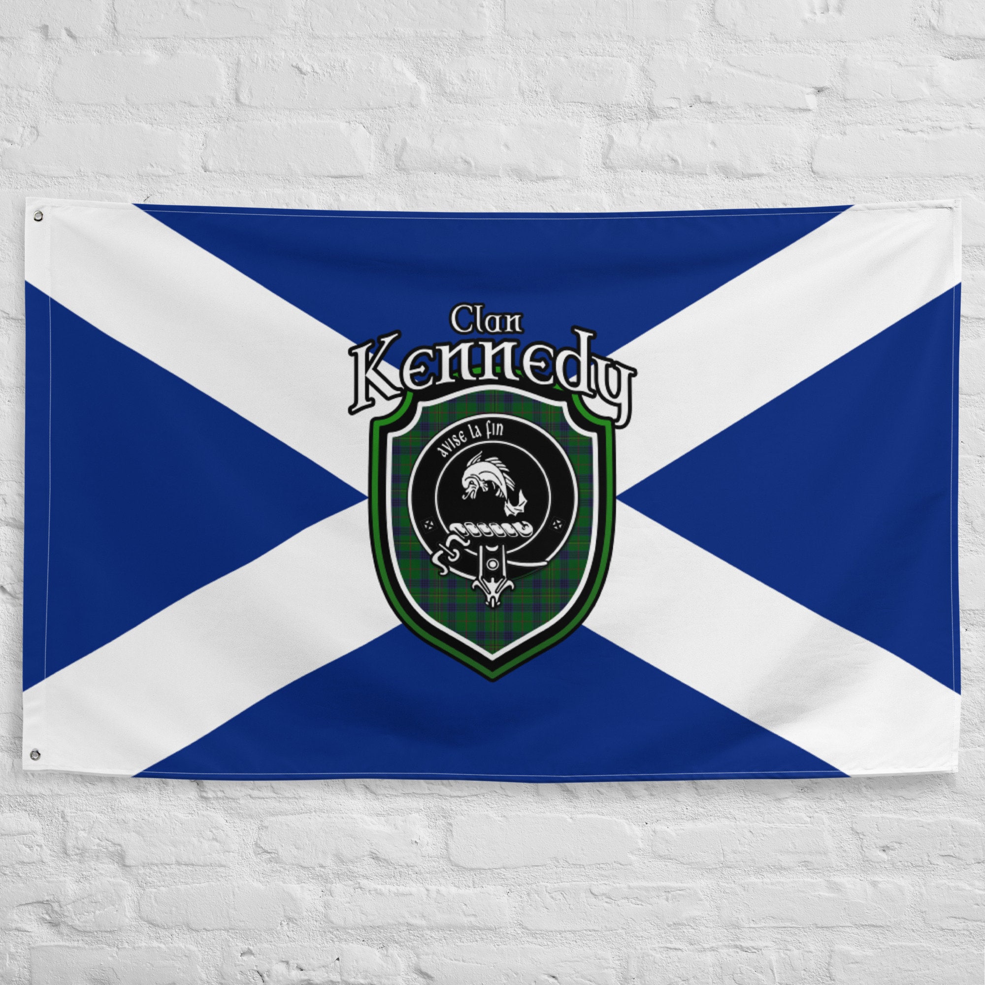 Clan Kennedy Scottish Family Crest, Scotland Flag | Scottish Gifts for ...