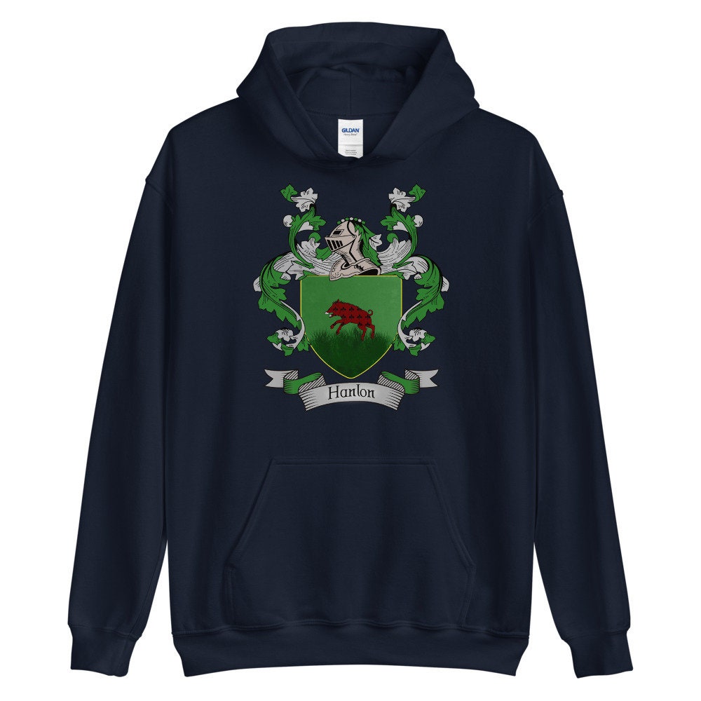 Hanlon Coat of Arms - Hanlon Family Crest Hoodie Sweatshirt - Etsy Ireland
