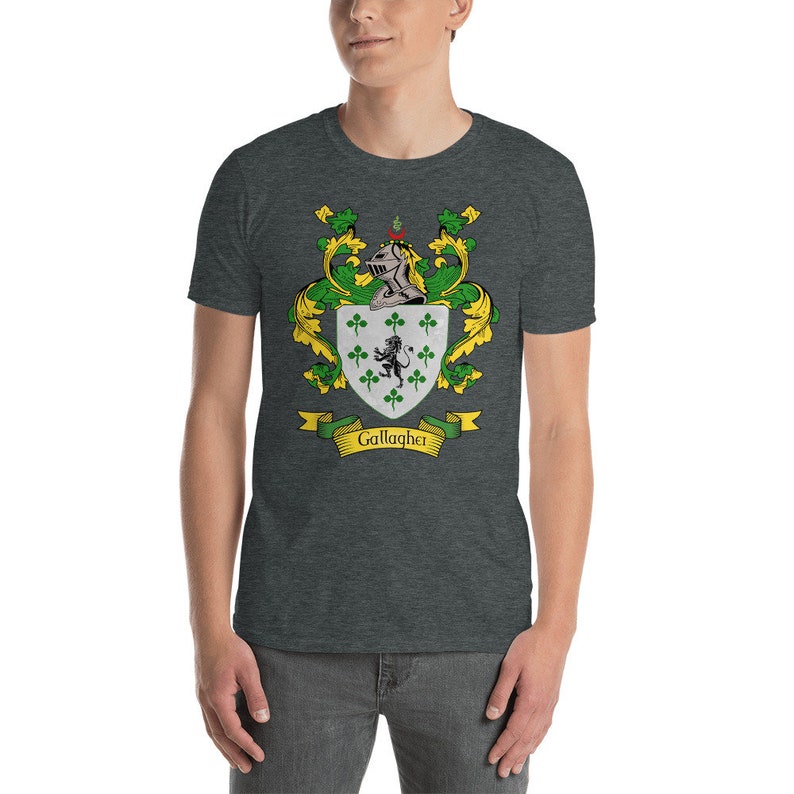 Gallagher Family Crest T-shirt – Irish Coat of Arms Gift - Etsy