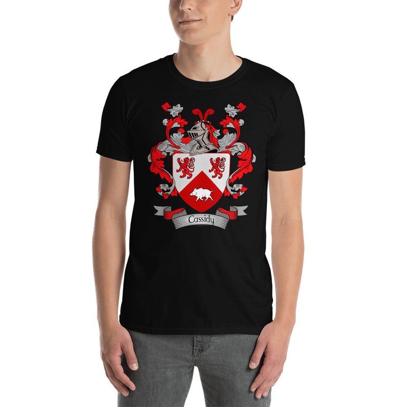 Cassidy Family Crest T Shirt Cassidy Coat of Arms Cassidy - Etsy