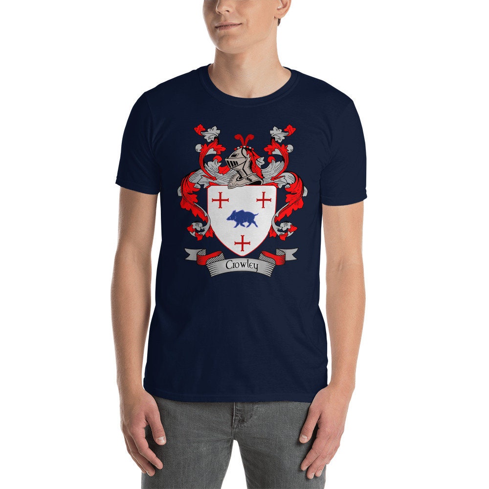 Crowley Family Crest T- Shirt, Crowley Coat of Arms, Crowley Shirt ...