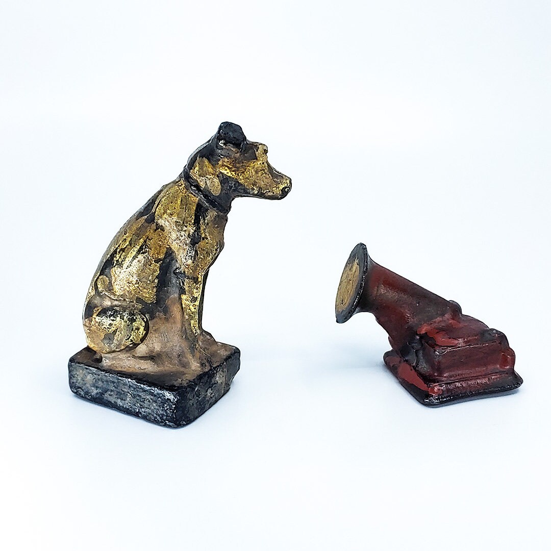 Victor Records Dog and Victorola Record Player Figurines RCA - Etsy 日本