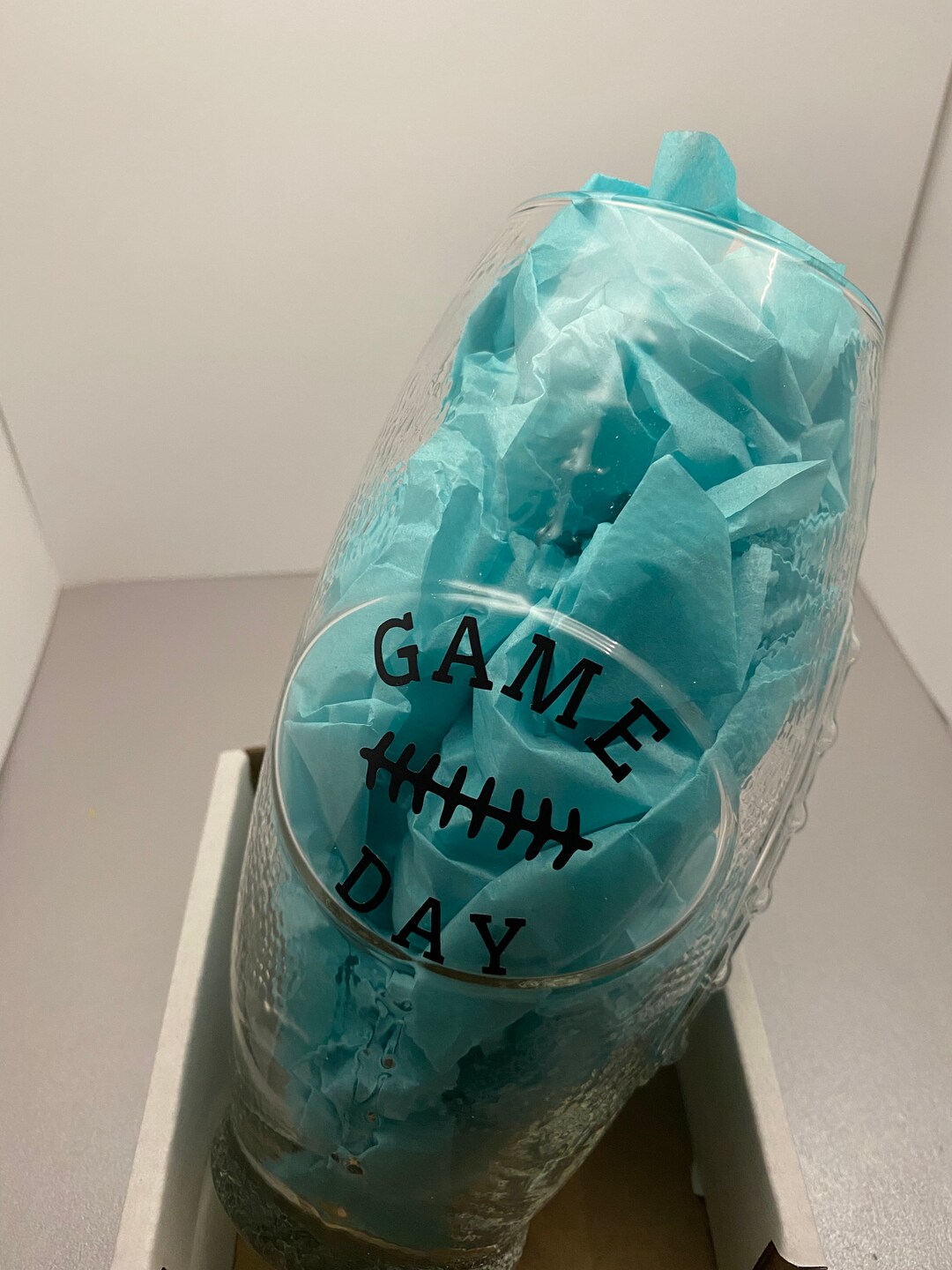 Football Shaped Glass Cup - Etsy