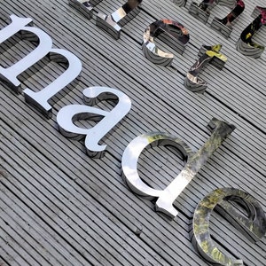 Made the Word in Stainless Steel. 4 Letters 3 Dimensional Refurbished ...