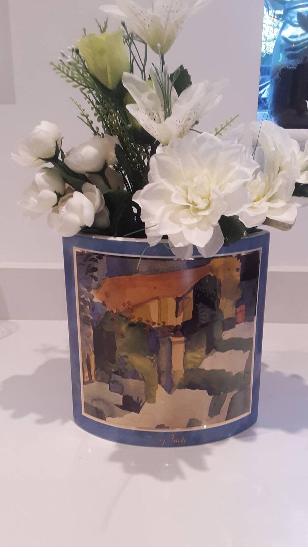 Goebel Artis Orbis Oval Vase Augustus Macke, Limited Edition. Fine ...