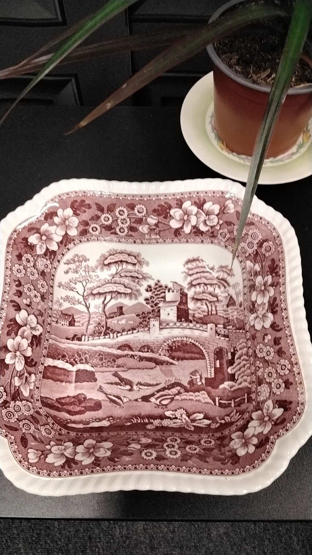 Copeland Spode Tower Pink Square Vegetable Dish 19th Century - Etsy