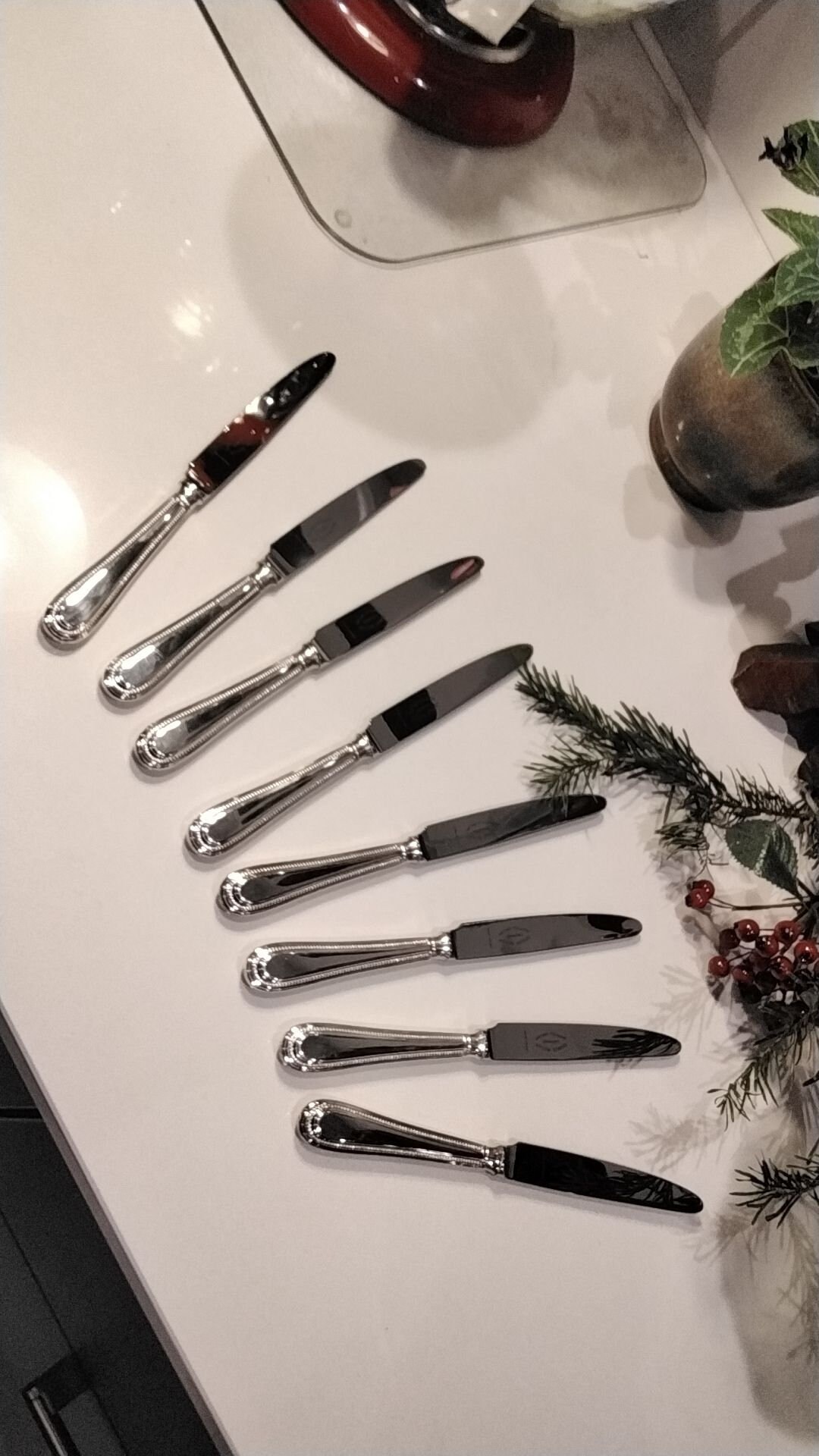 George Butler Sheffield Epns Bead Tea or Cheese Knives. Set - Etsy