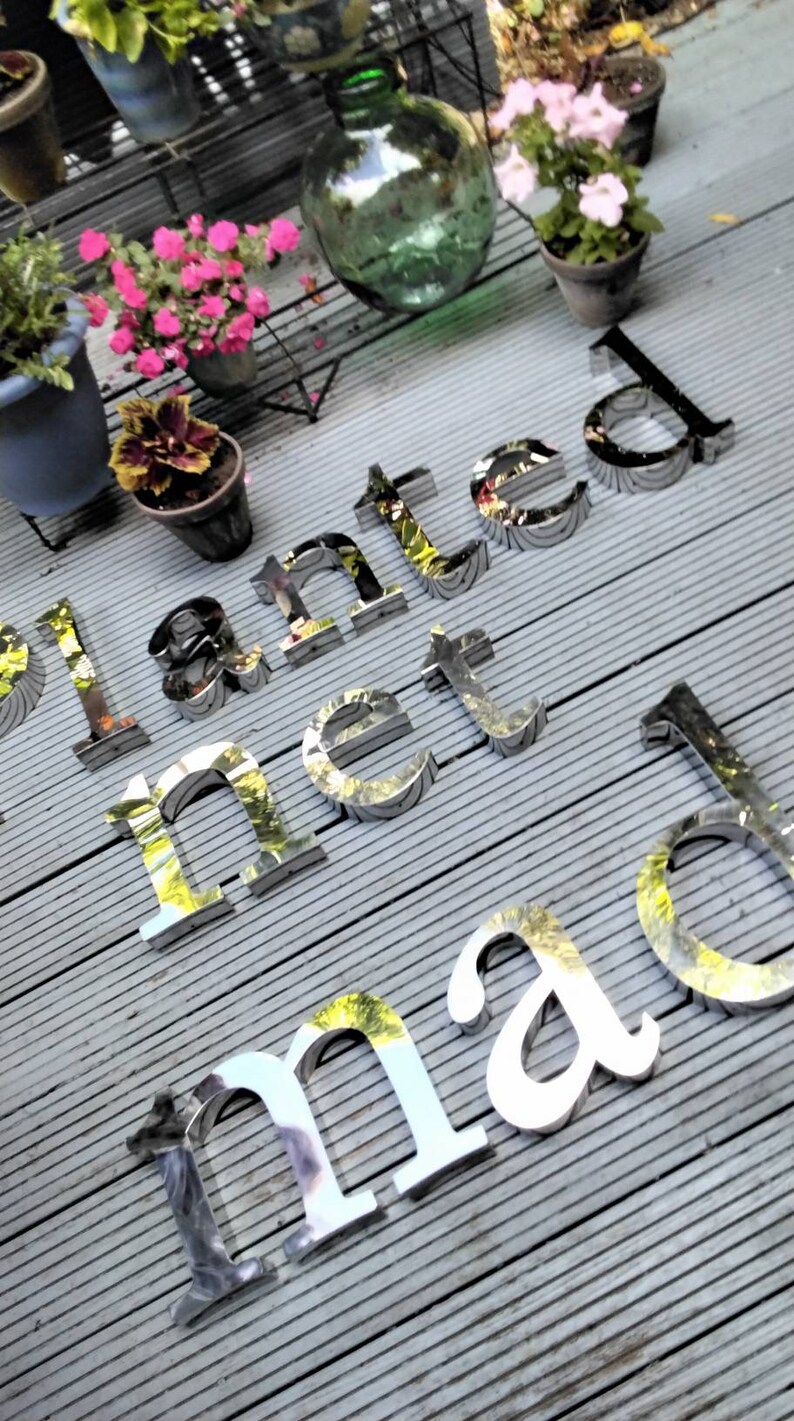 Made the Word in Stainless Steel. 4 Letters 3 Dimensional - Etsy