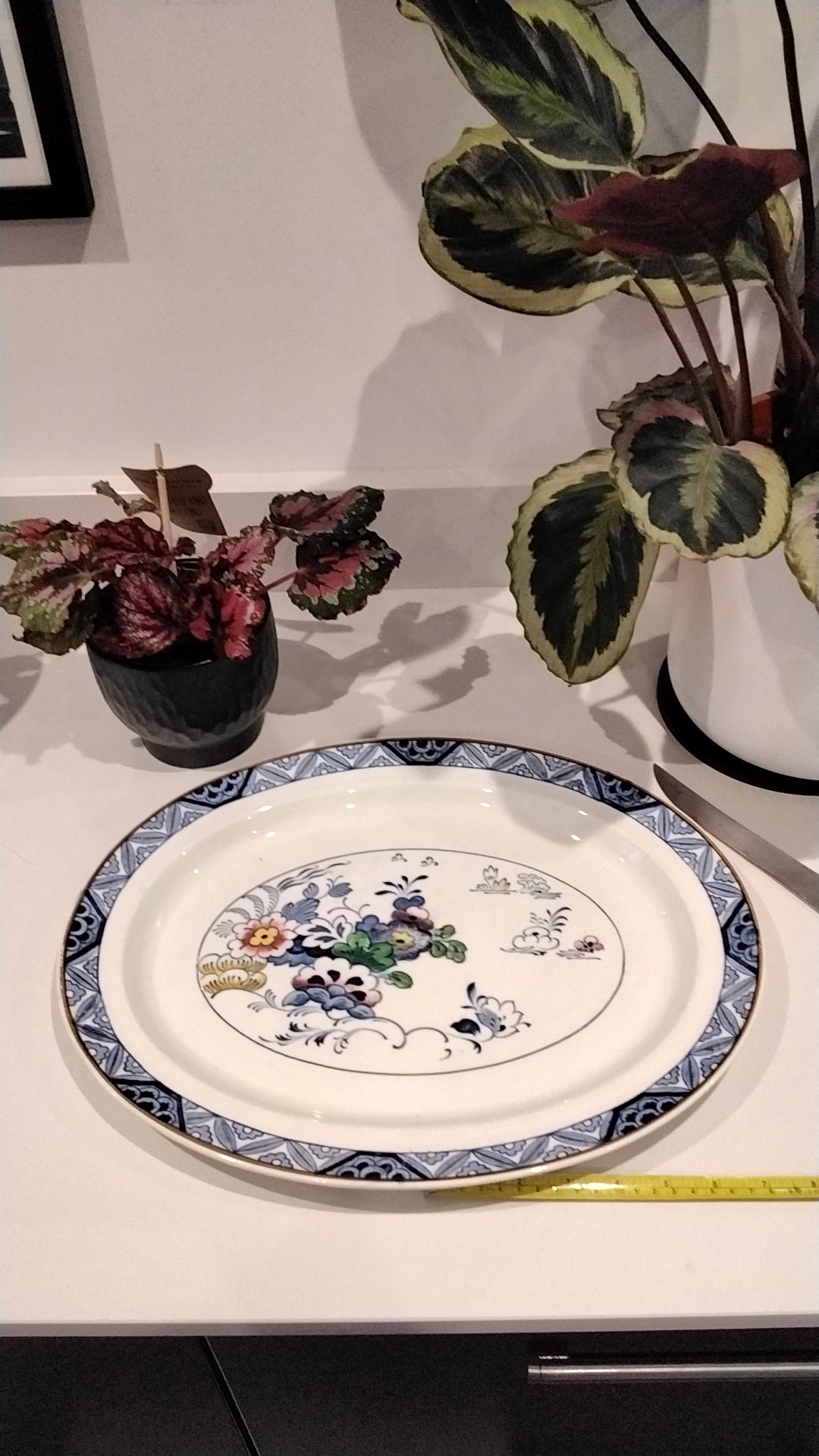 Booths Staffordshire Netherlands Pattern Large Oval Carver, Edwardian ...