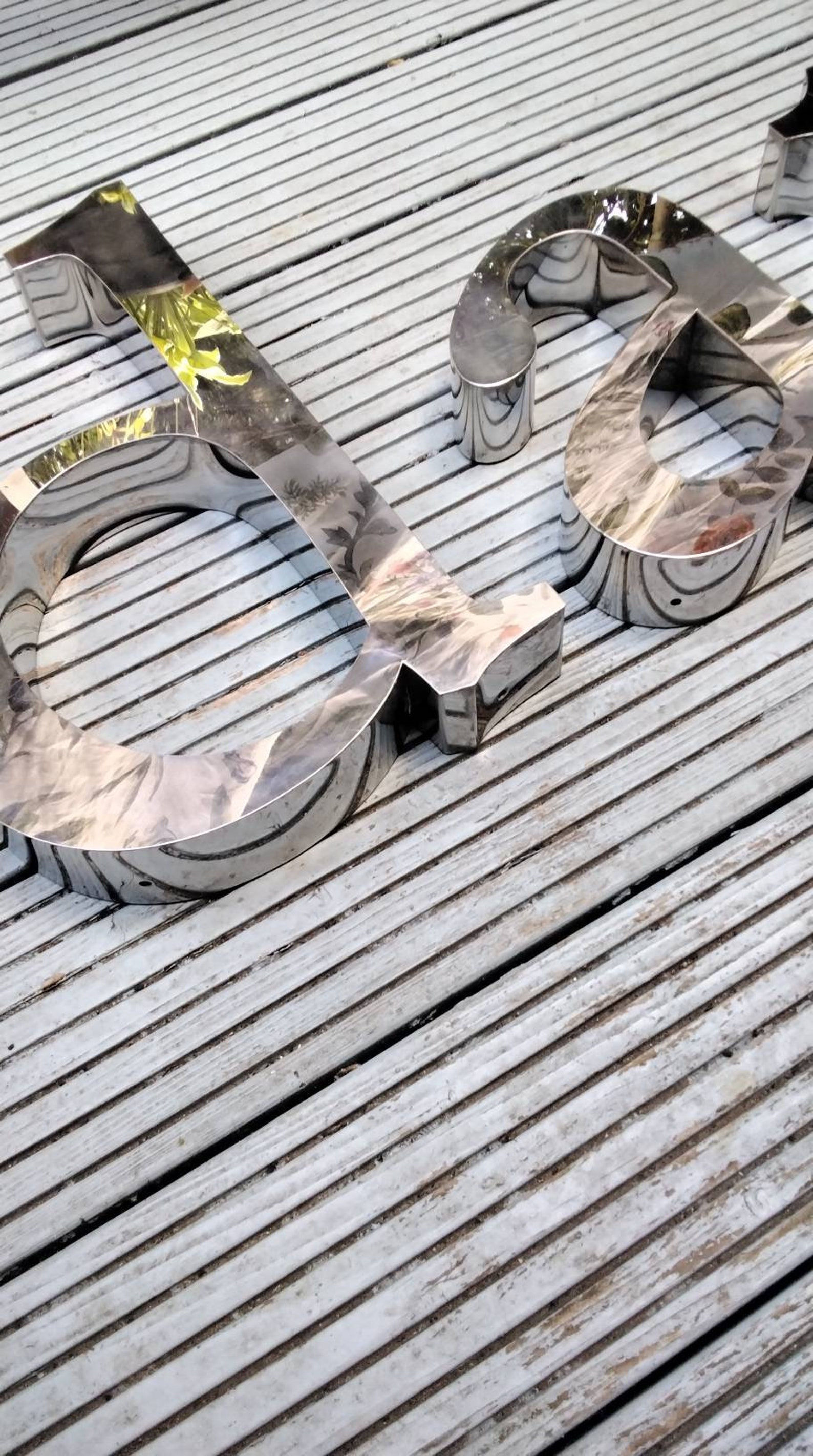 Made the Word in Stainless Steel. 4 Letters 3 Dimensional - Etsy