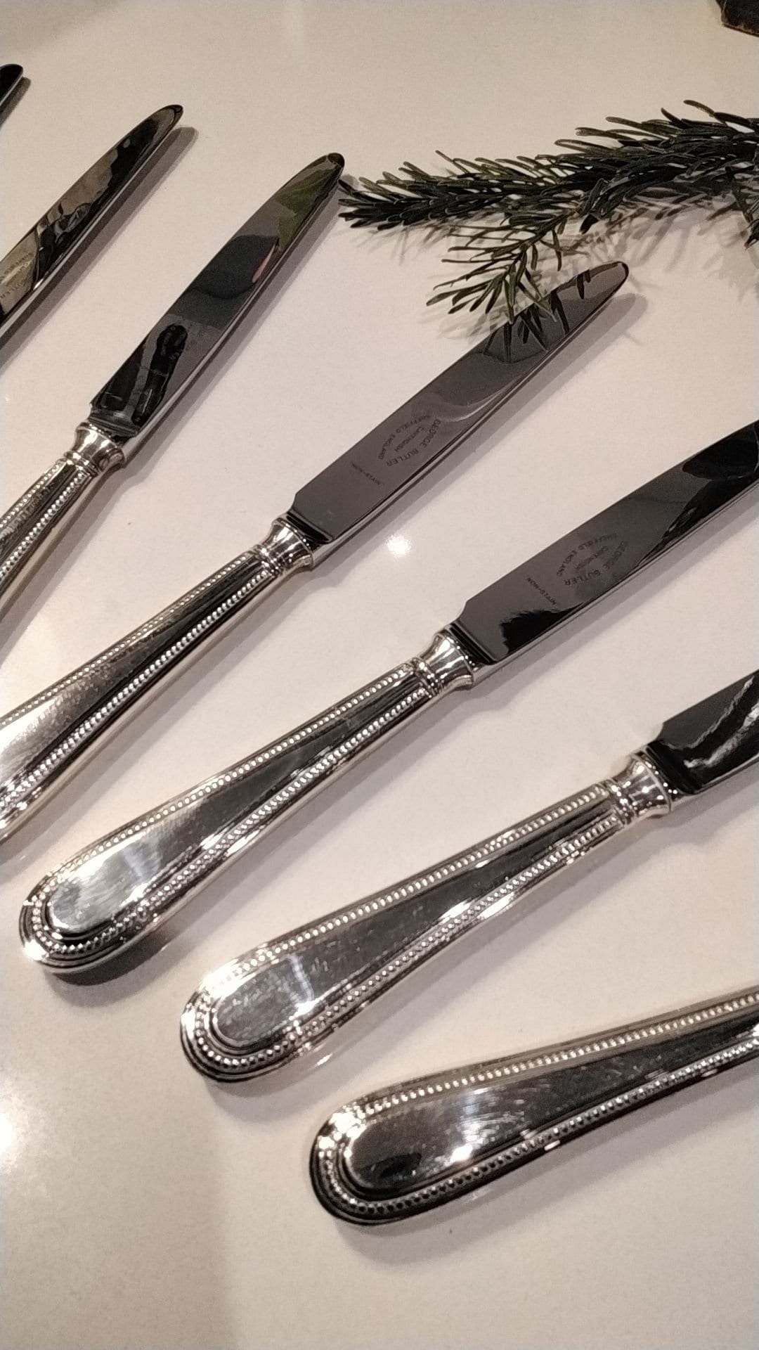 George Butler Sheffield Epns Bead Tea or Cheese Knives. Set - Etsy