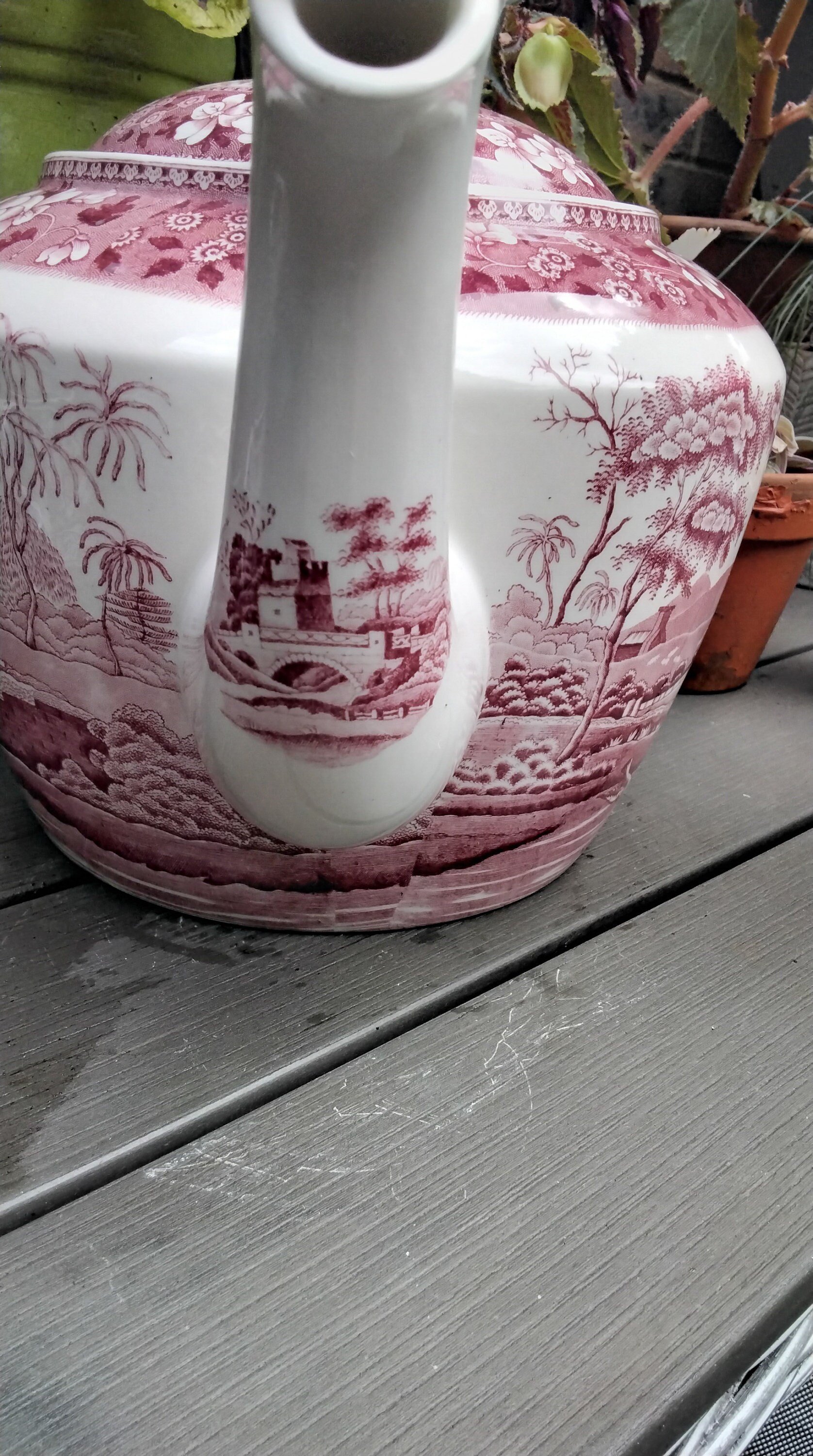 Spode Copeland Tower Pink Kettle, 1960s, Super Stunning, and Mint. UK ...