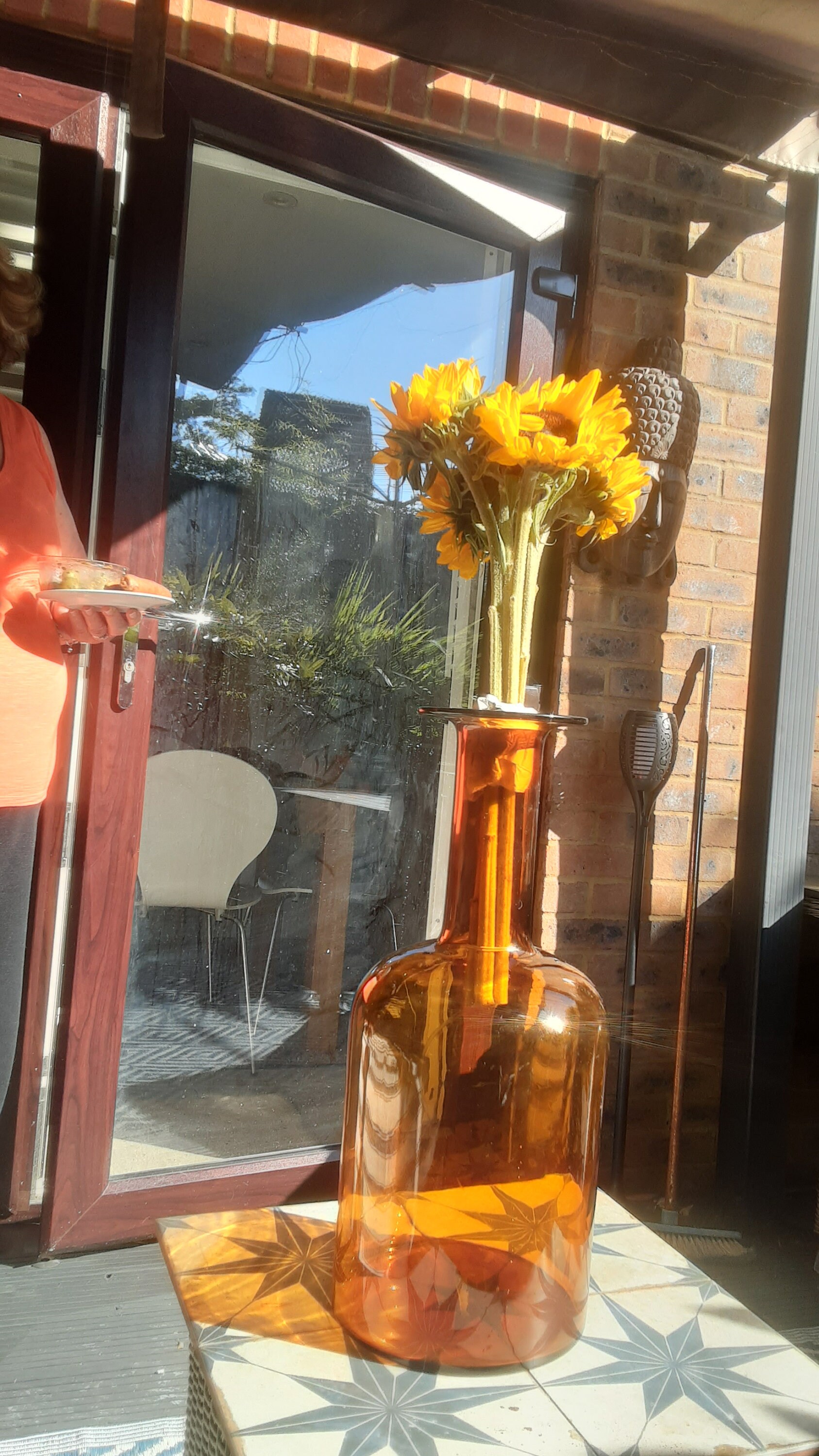 HOLMEGAARD Gulvvase Amber. Amazing Size and Scale. Vintage Mid Century ...
