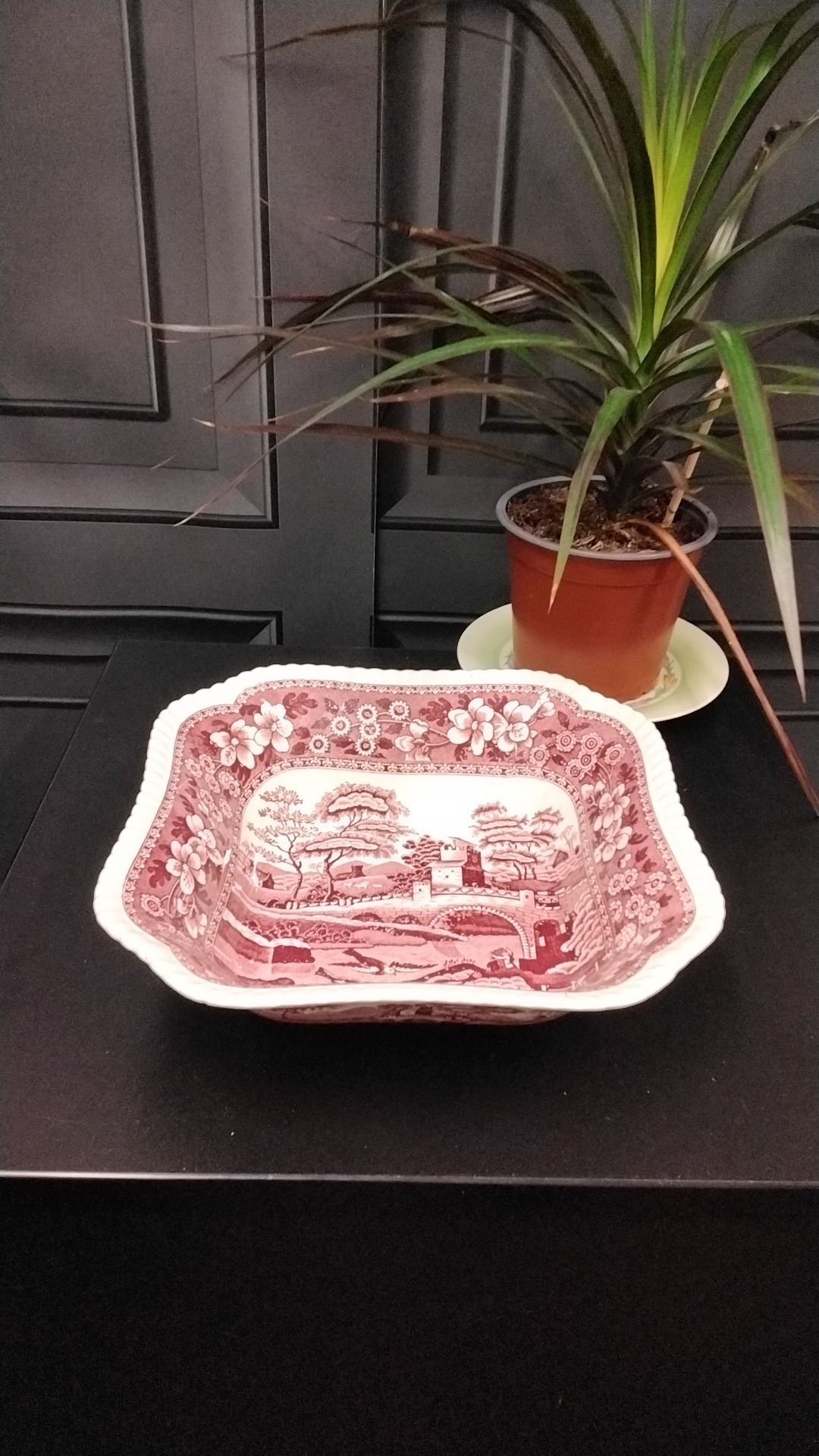 Copeland Spode Tower Pink Square Vegetable Dish 19th Century - Etsy