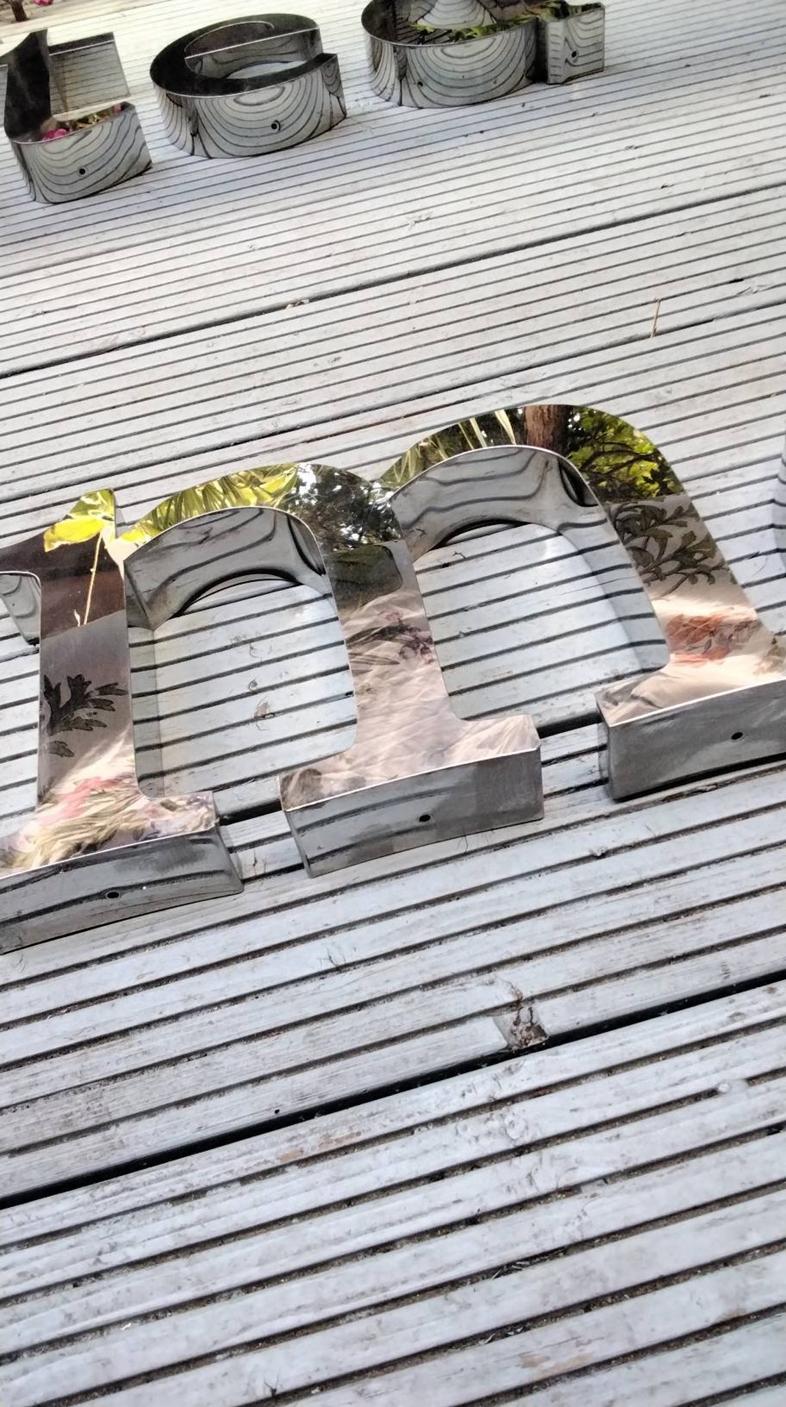 Made the Word in Stainless Steel. 4 Letters 3 Dimensional - Etsy