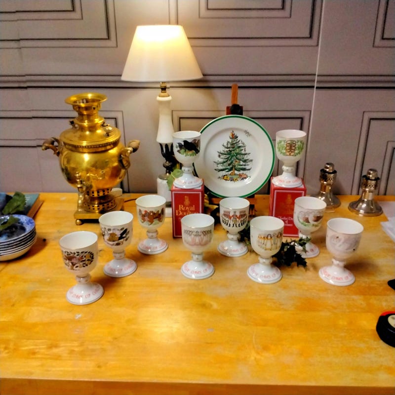 Christmas 12 Days Glasses - Etsy UK