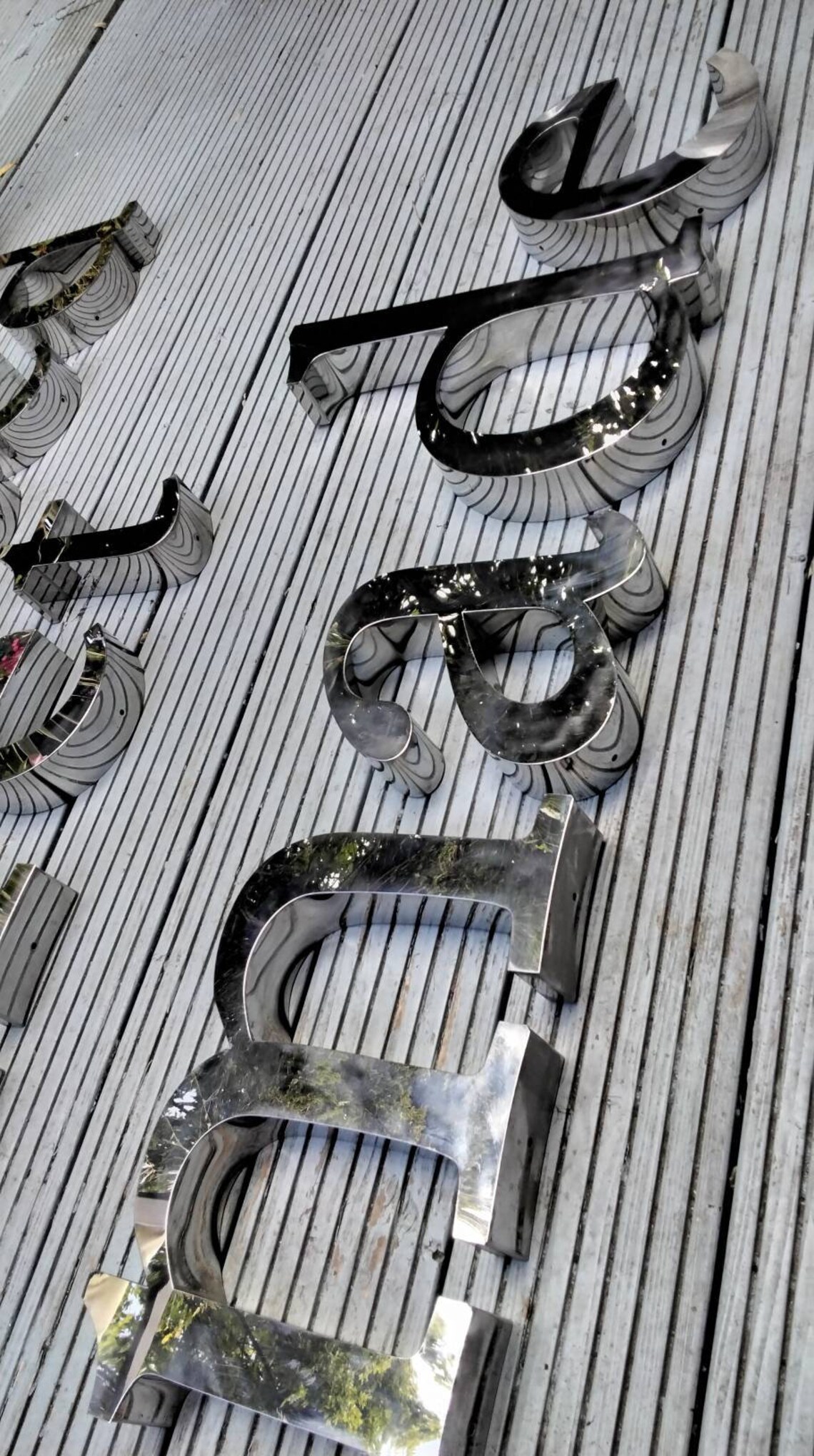 Made the Word in Stainless Steel. 4 Letters 3 Dimensional - Etsy