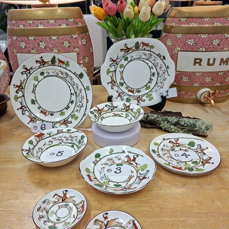 Brown Fine China Plate - Etsy UK