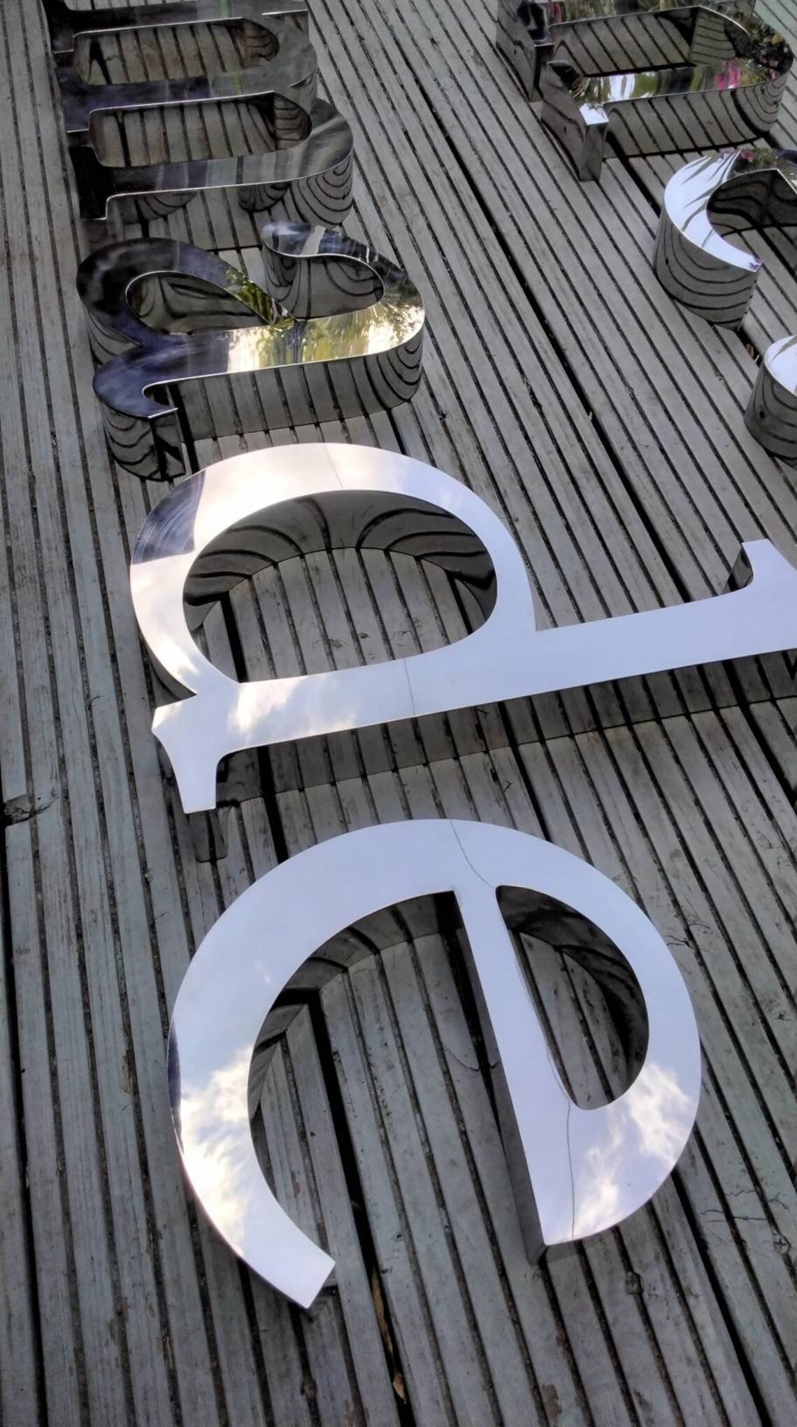 Made the Word in Stainless Steel. 4 Letters 3 Dimensional - Etsy