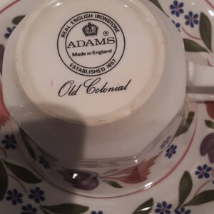 William Adams Old Colonial Ironstone, Vintage Selection, Discontinued ...
