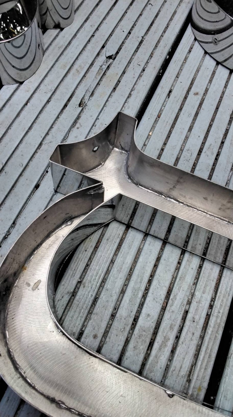 Made the Word in Stainless Steel. 4 Letters 3 Dimensional - Etsy