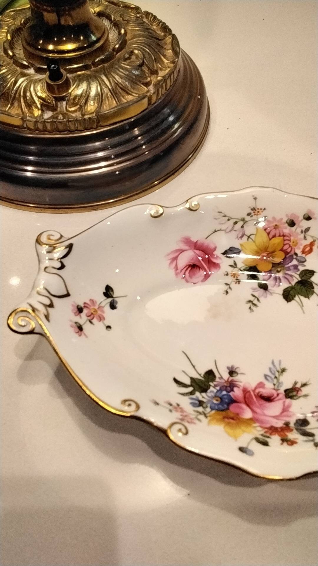 Royal Crown Derby Small Tray . Hand Decorated Posie Design, Beautifully ...