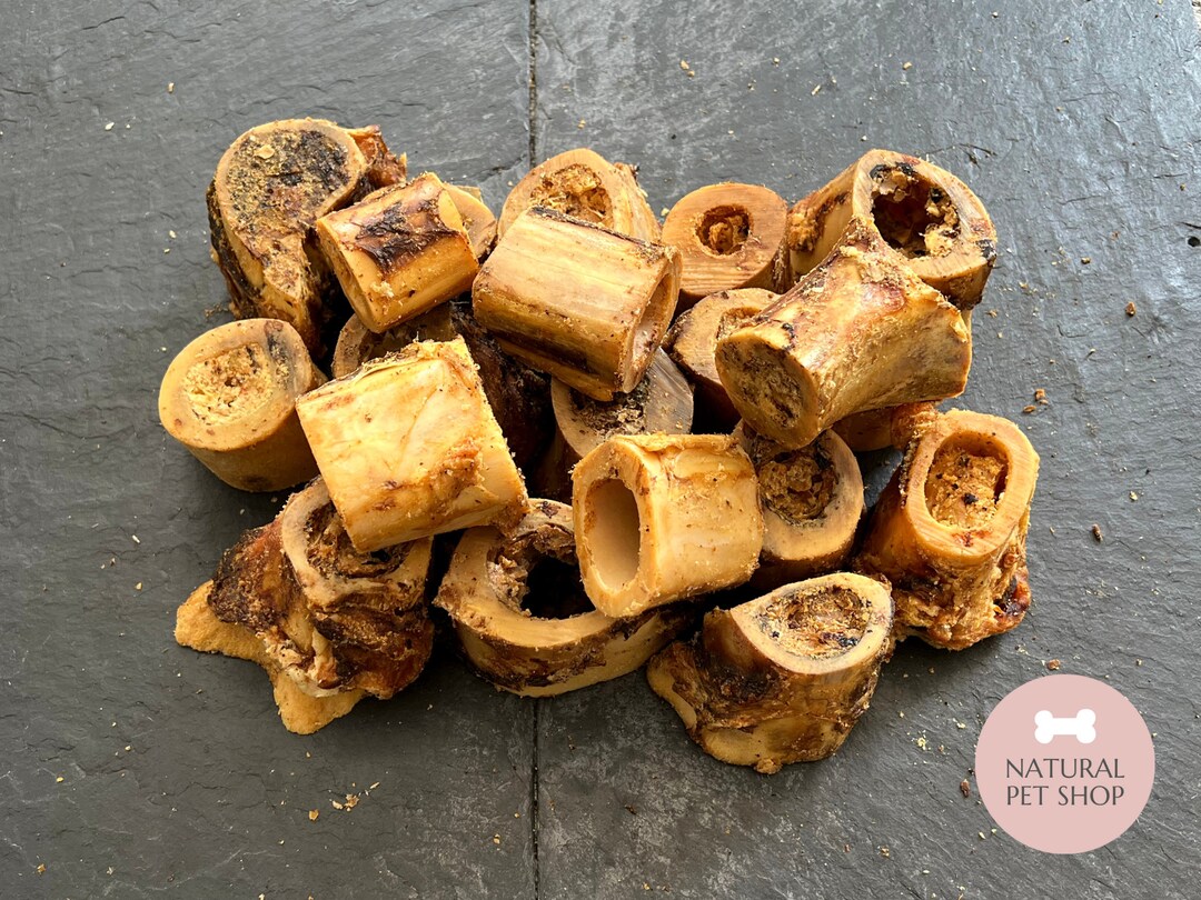 Mini Roasted Marrow Bones Natural Dog Treats Long-lasting Crunchy Chews ...