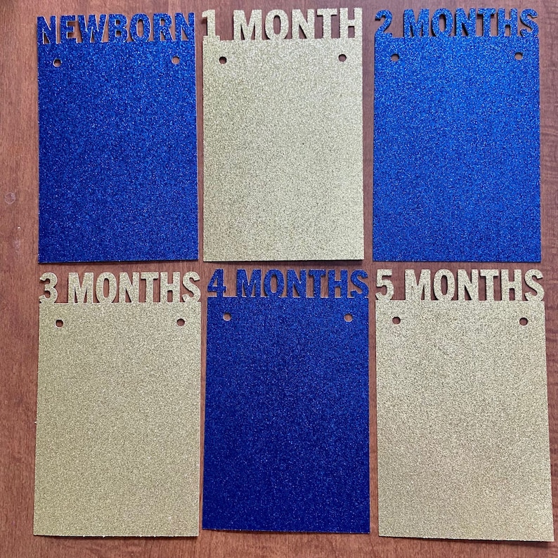 Baby First Birthday Month Banner SVG | Photo Display (digital Download ...