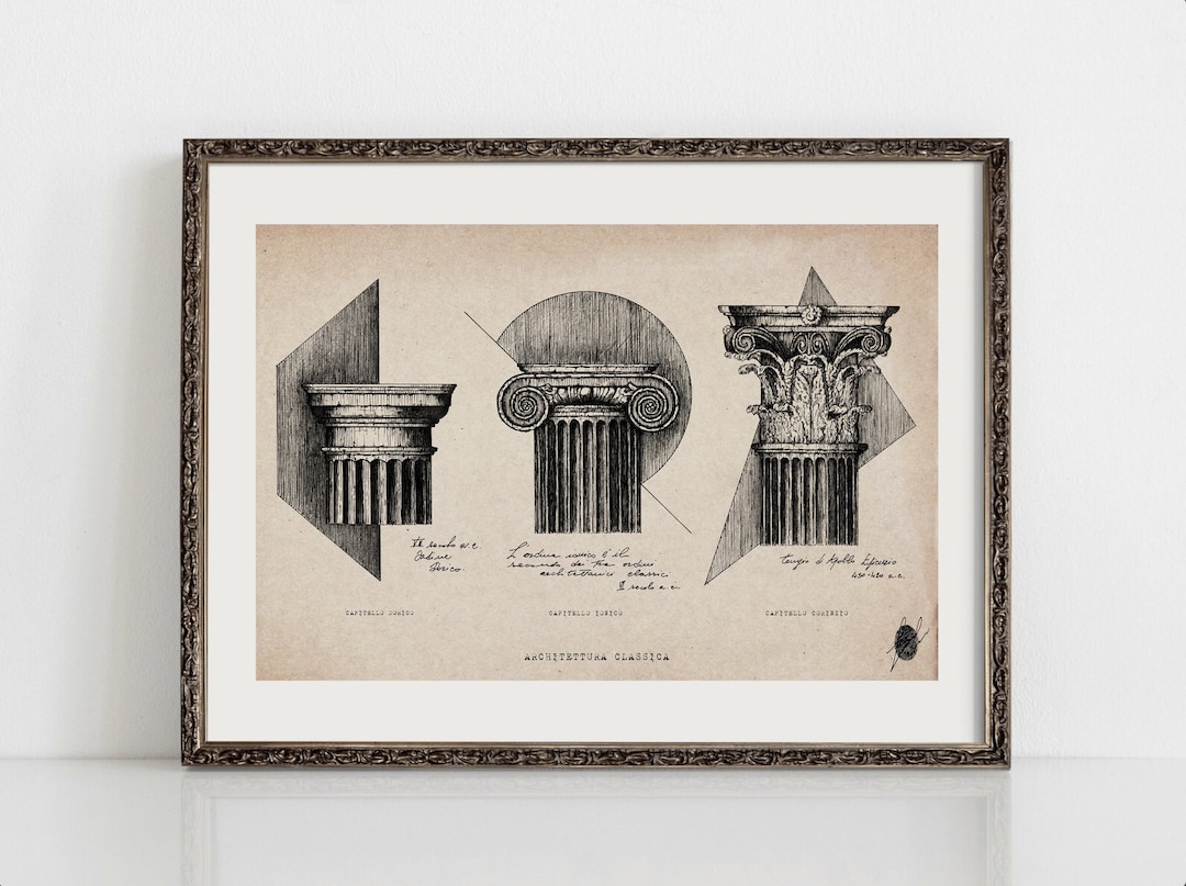 Classical Architecture | Architecture Print | Ancient Print | Roman ...