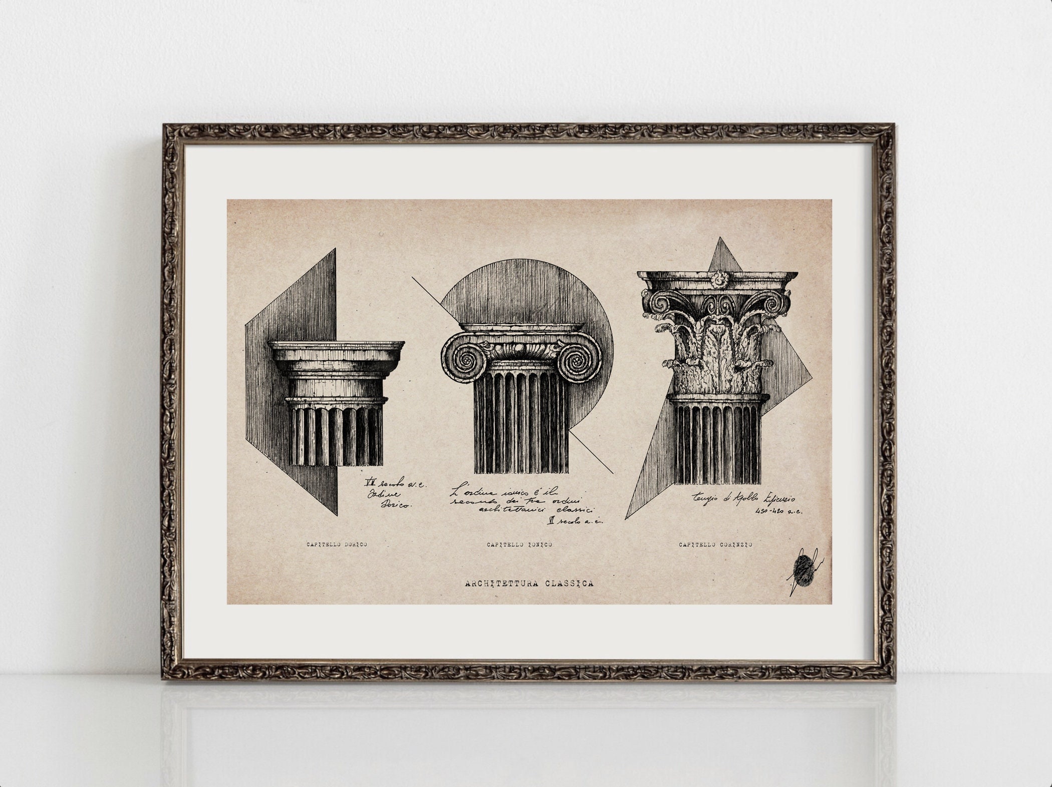 Classical Architecture Architecture Print Ancient Print Roman ...