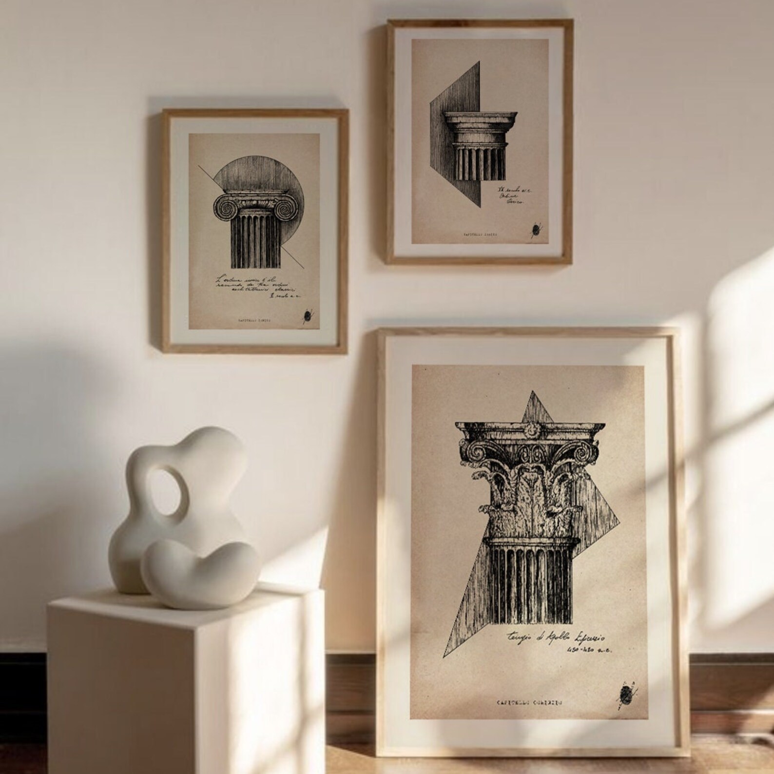 Classical Order | Architecture Print Set of 3 | Ancient Architecture ...