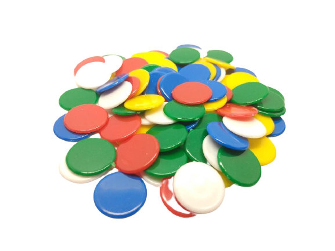 Counters for Crafting. 100 X 15mm Plastic Counters in Various Colours ...