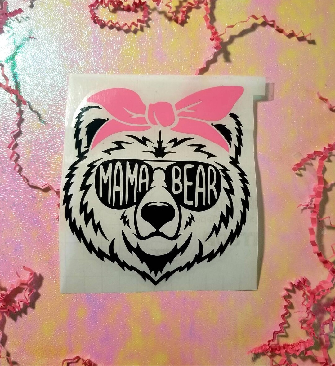 Mama Bear Car Decal | Cute Car Decal | Car Sticker | Mama Bear With ...