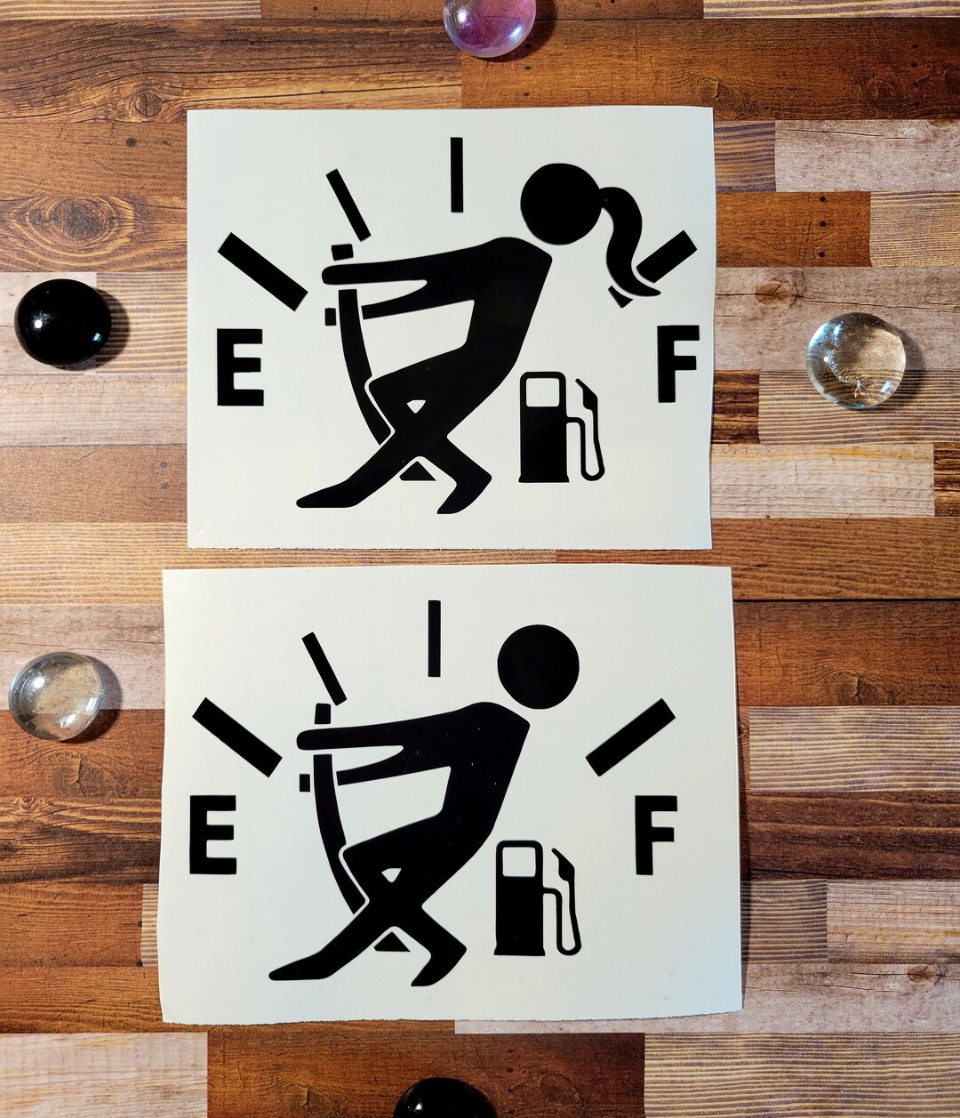 Funny Car Decal | Empty Gas Tank | Cute Car Sticker | Bumper Sticker ...
