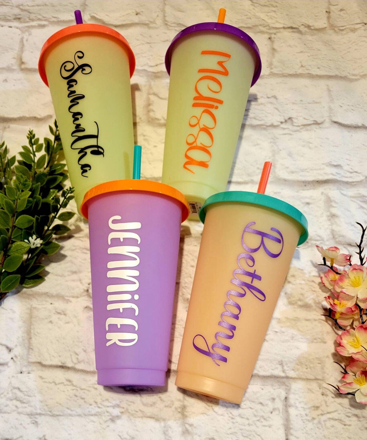 Personalized Color Changing Cups Durable Plastic Cups With | Etsy