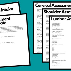 Ultimate New Grad PT Evaluation Template Cheat Sheets - Easy to ...