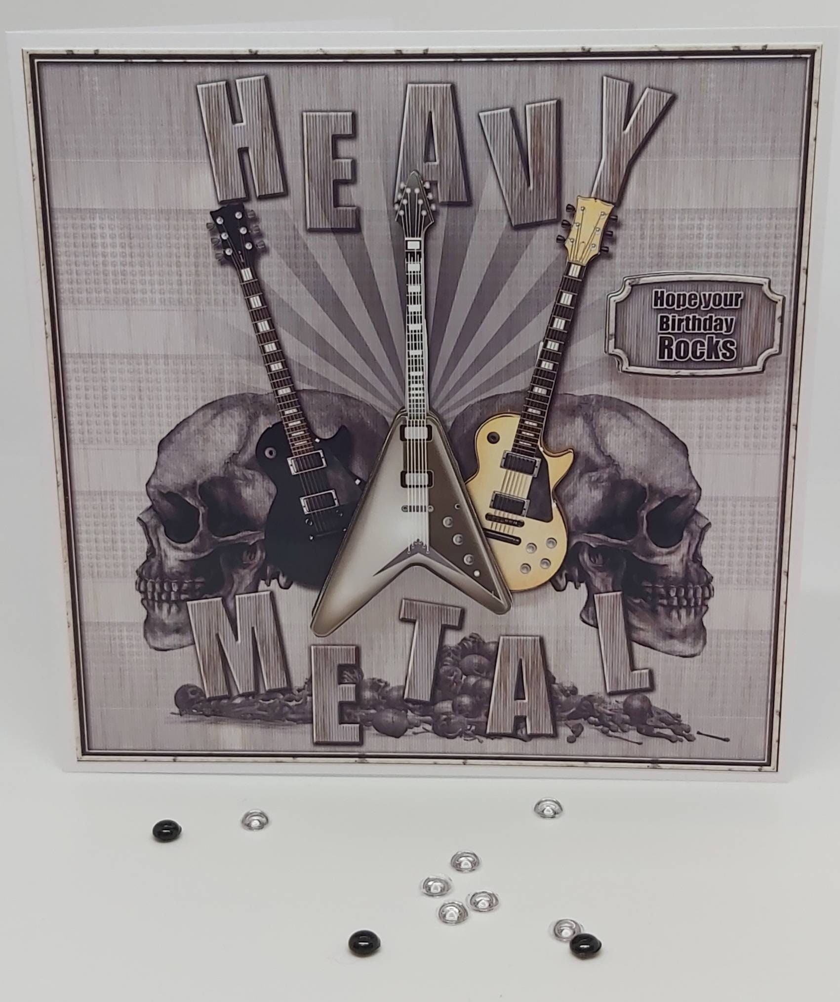 Heavy Metal Themed Card Rock Themed Card Handmade in the UK - Etsy