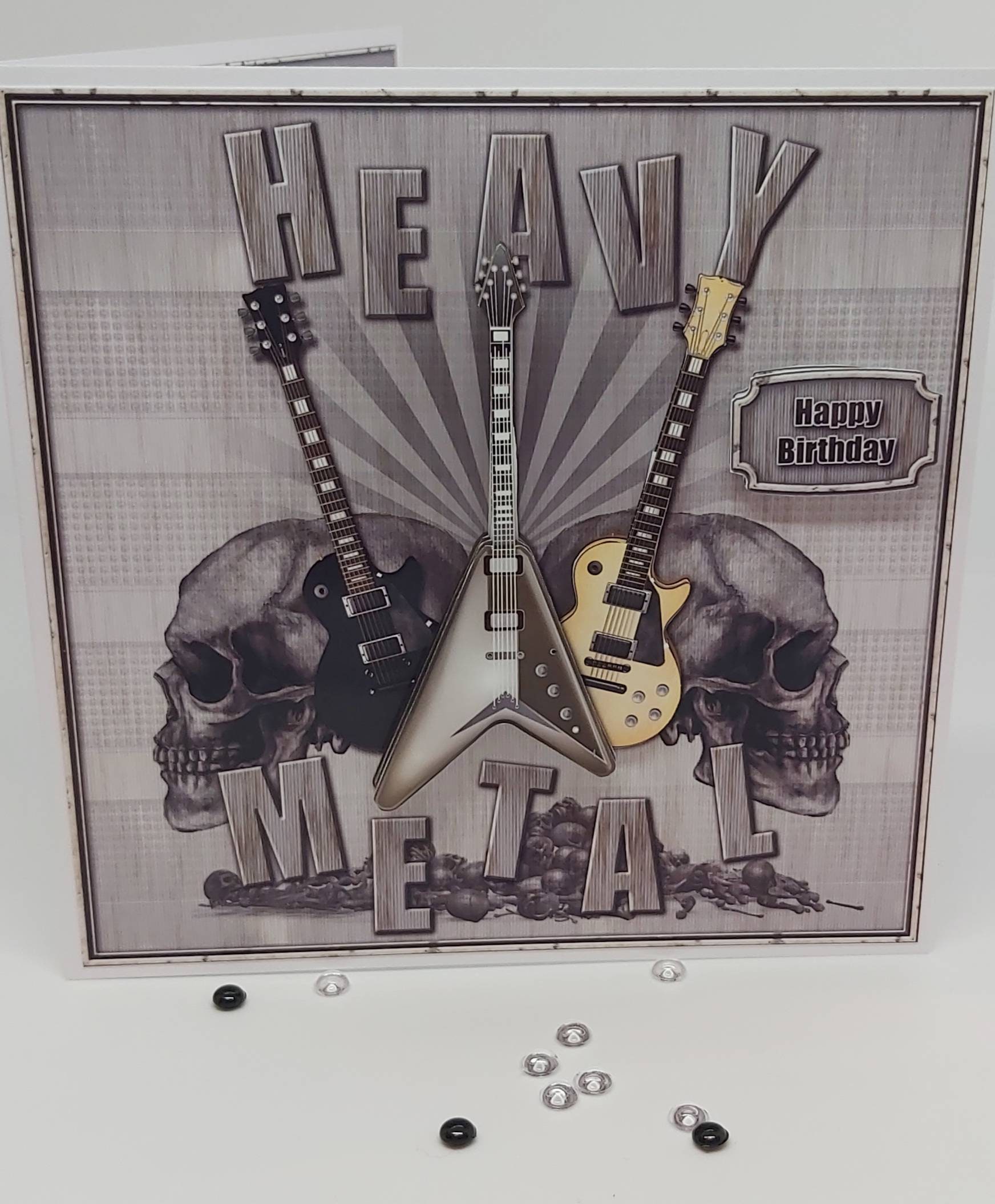Heavy Metal Themed Card Rock Themed Card Handmade in the UK - Etsy