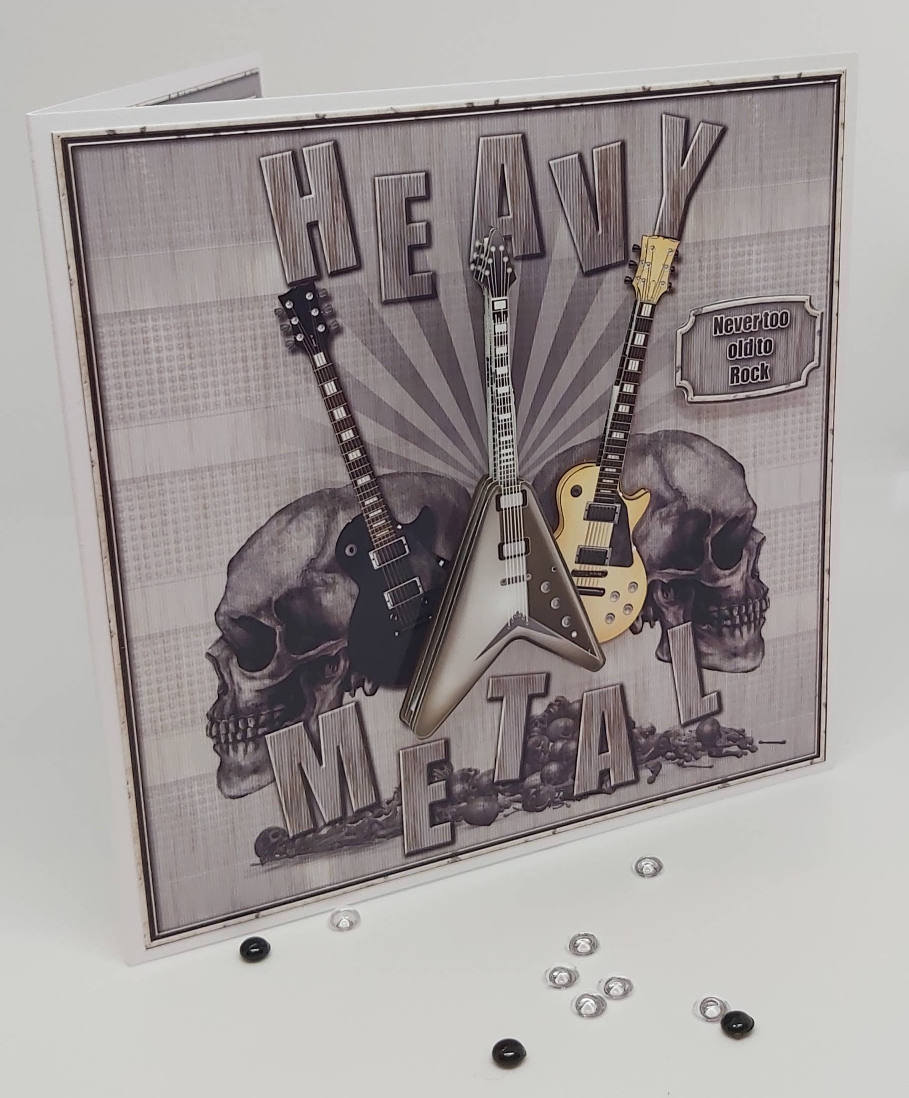Heavy Metal Themed Card Rock Themed Card Handmade in the UK - Etsy