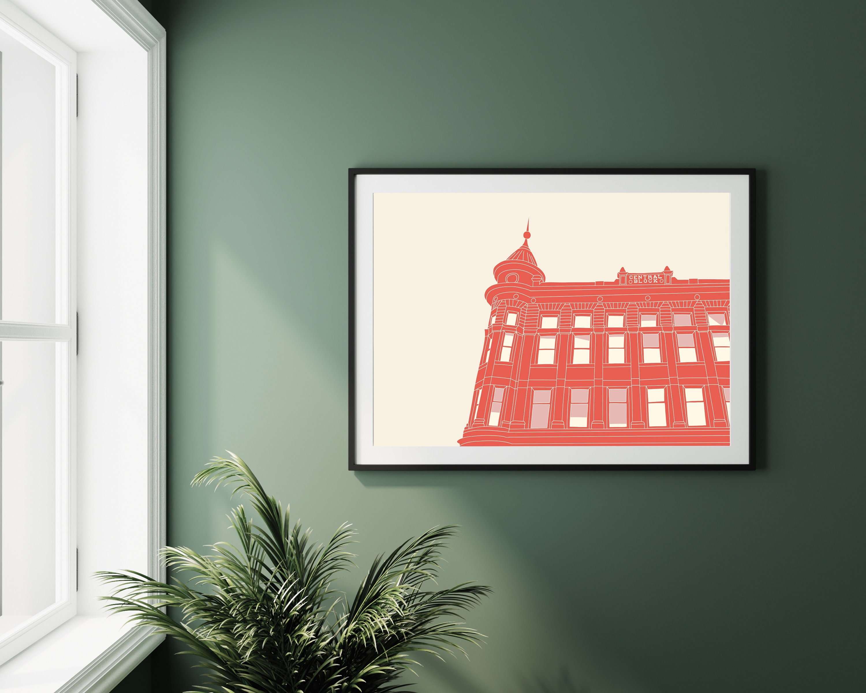 Central Block Building Northfield Minnesota Hand-drawn - Etsy España