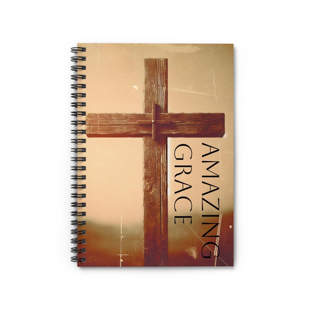 Amazing Grace Spiral Notebook, Inspirational Journal, Christian Gifts ...