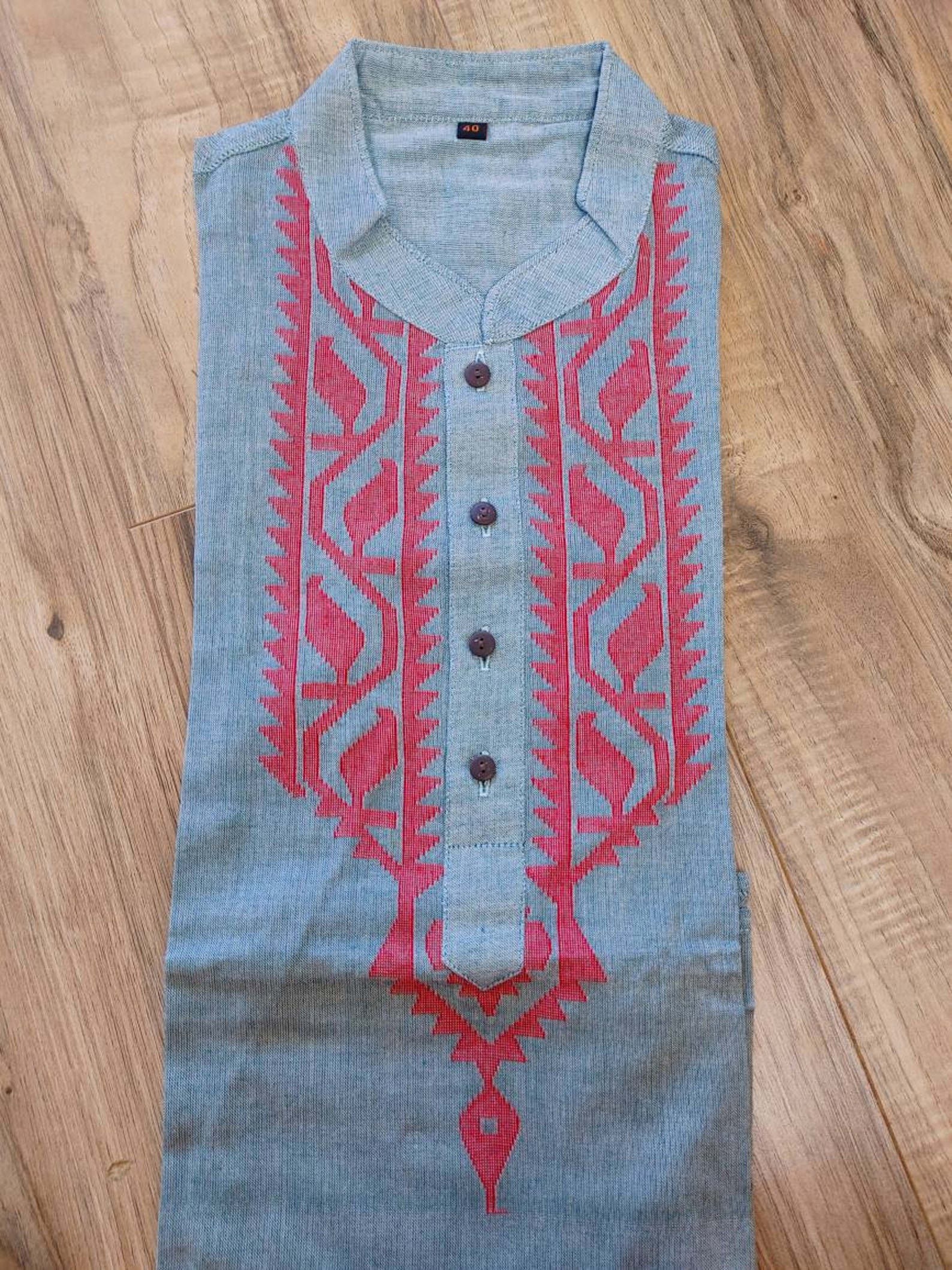 Dhakai Jamdani Punjabi Original Jamdani Cotton-silk Loose - Etsy