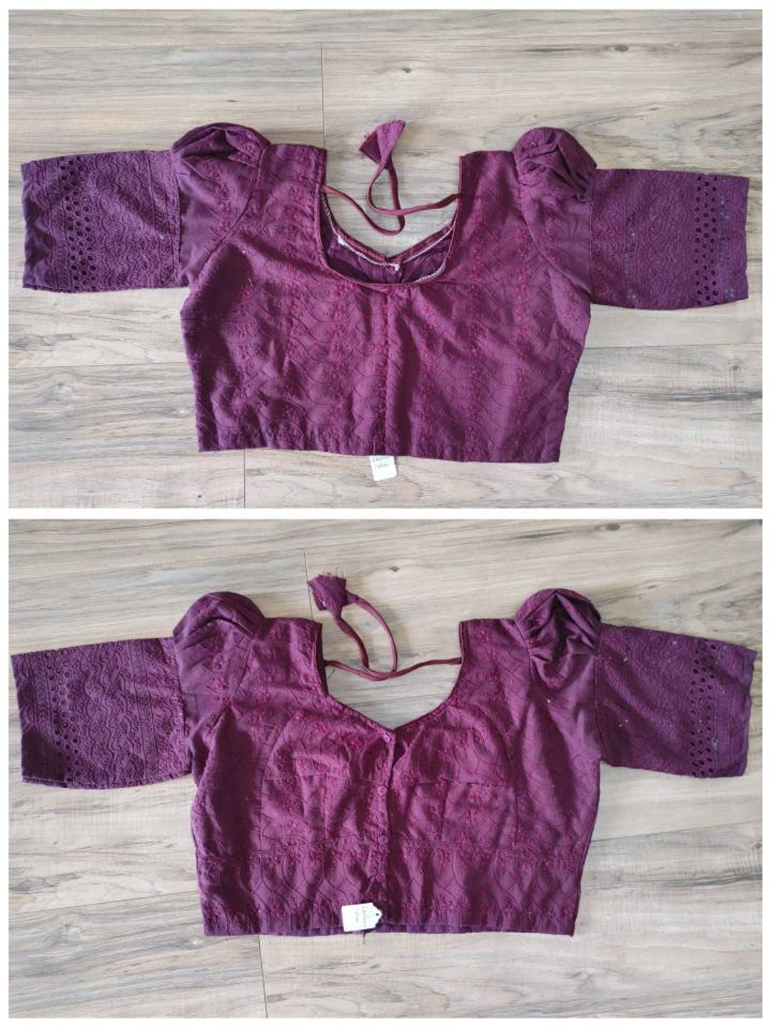 Readymade Lakhnaw Cotton Blouse Plum Color Readymade Designer - Etsy