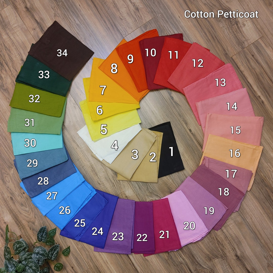Petticoat /inner Skirt/saya for Saree, Size 40-50, Plus Size, Cotton ...