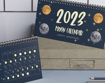 Moon Desk Calendar - Etsy