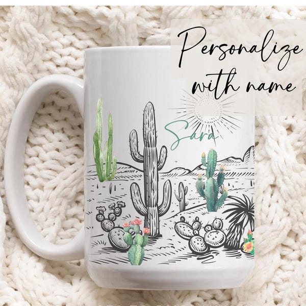Coffee Mug Desert Theme - Etsy