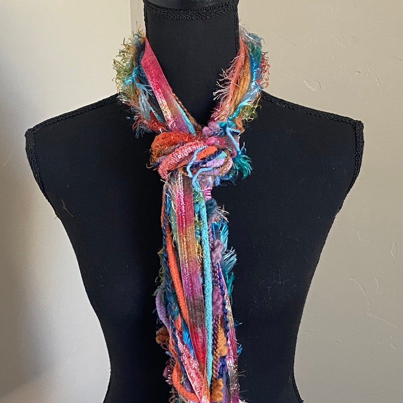 Ladder Yarn Scarf Pattern - Etsy